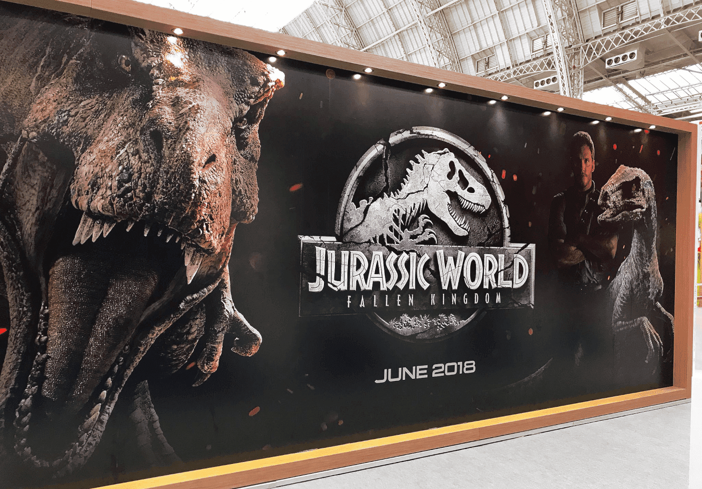 New Jurassic World Fallen Kingdom Banner Premieres at Brand Licensing ...